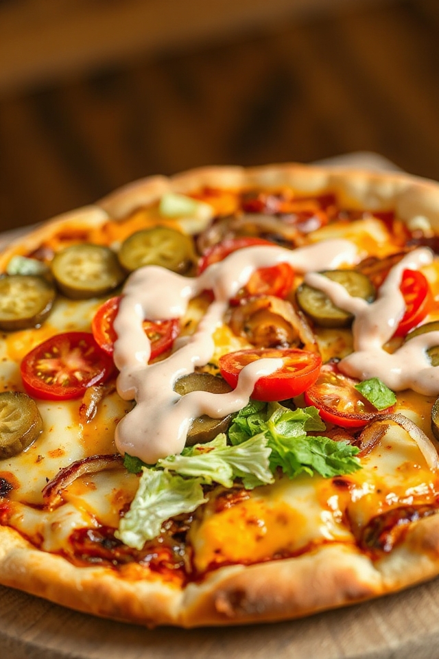 Ultimate Cheeseburger Pizza Recipe With Pickles - americanrustics.com
